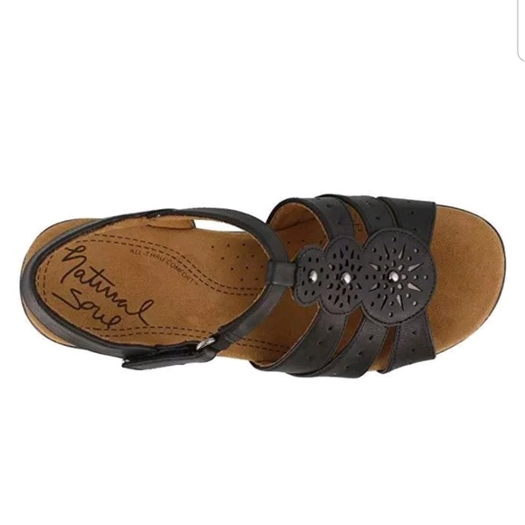 Natural Soul | Shoes | Natural Soul By Naturalizer Rynda Black Sandals ...